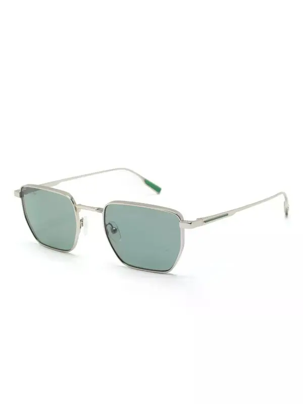 Lacoste Logo-engraved Geometric-frame Sunglasses