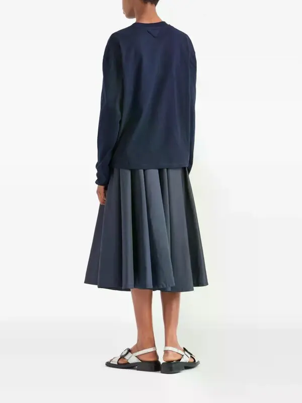 Prada Pleated Midi Skirt