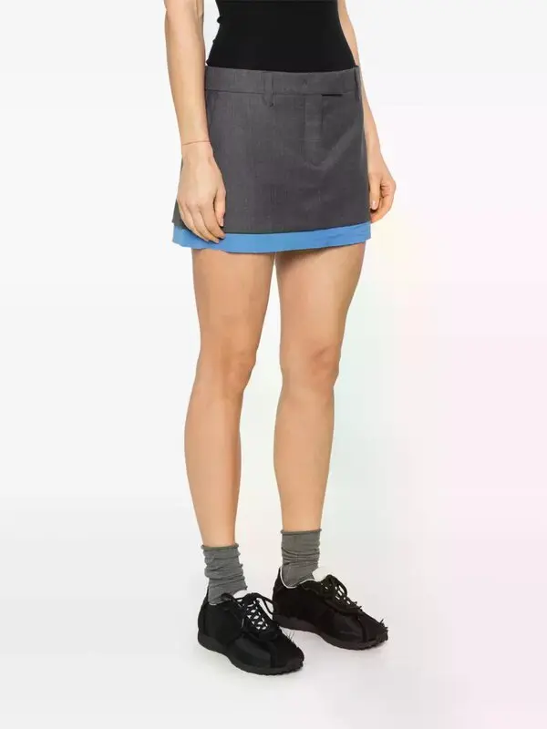 Miu Miu Layered Mini Skirt