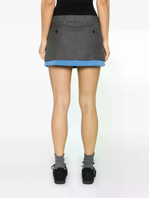 Miu Miu Layered Mini Skirt