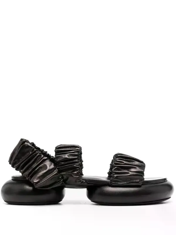 JIL SANDER 45mm Ruched-strap Chunky Sandals