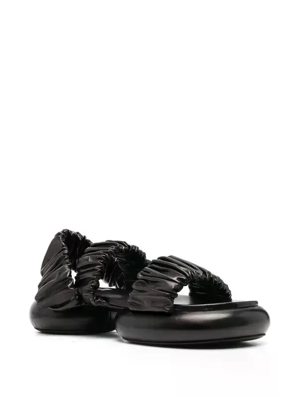 JIL SANDER 45mm Ruched-strap Chunky Sandals