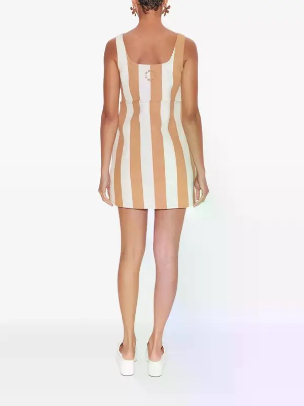 SIMONMILLER Sahara Striped Denim Dress - Neutrals