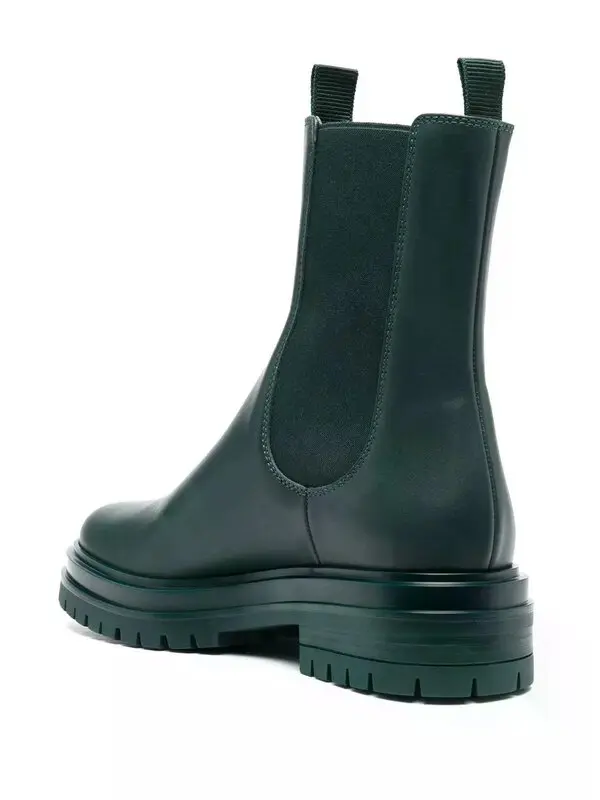 GIANVITO ROSSI Leather Pull-on Ankle Boots