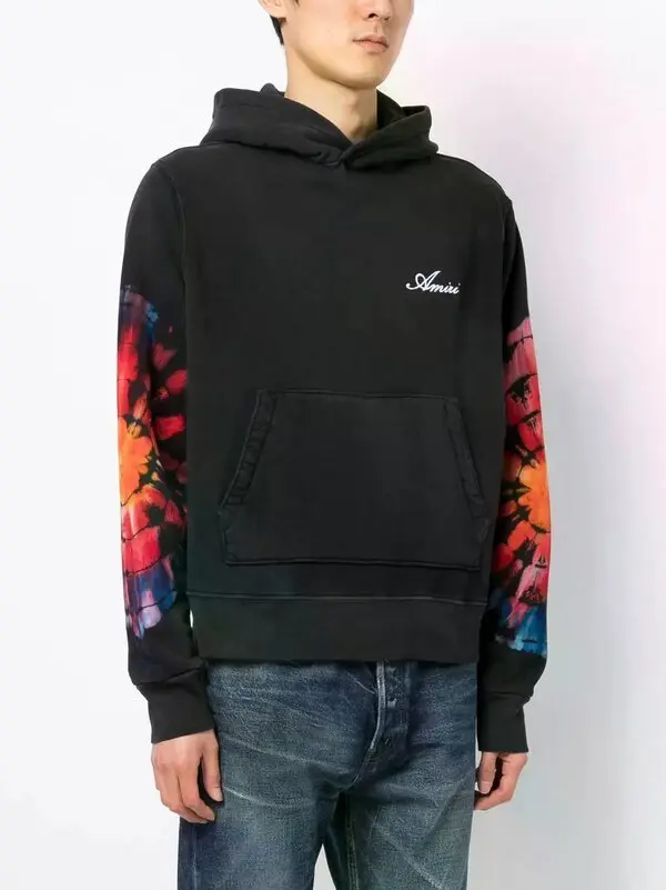 Amiri Tie-dye Logo-embroidered Hoodie