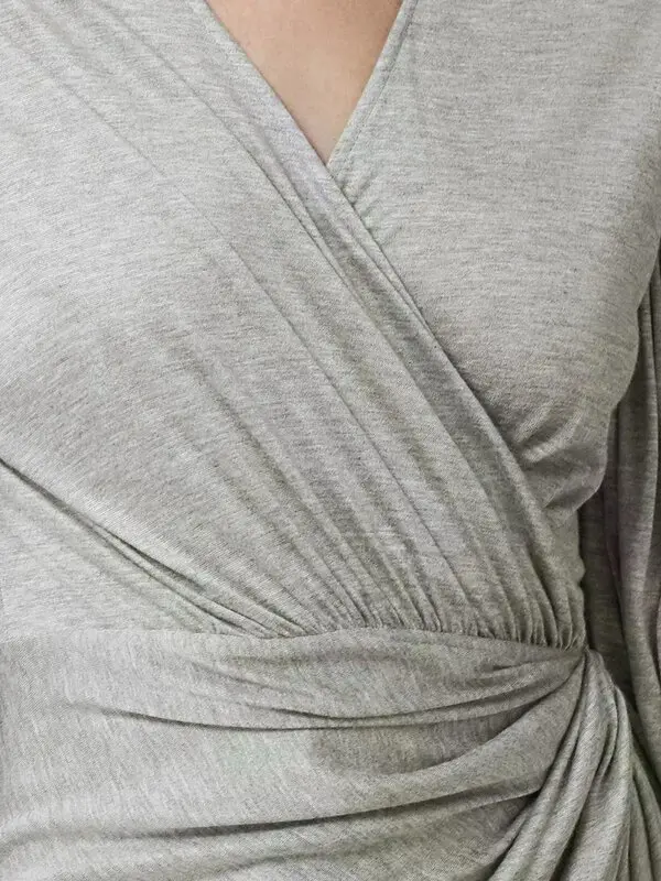 Burberry Puff Sleeve Wrap Dress