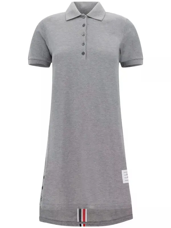 Thom Browne Rwb-stripe Midi Polo Dress