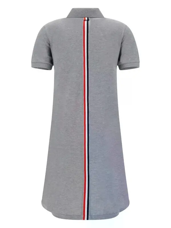 Thom Browne Rwb-stripe Midi Polo Dress