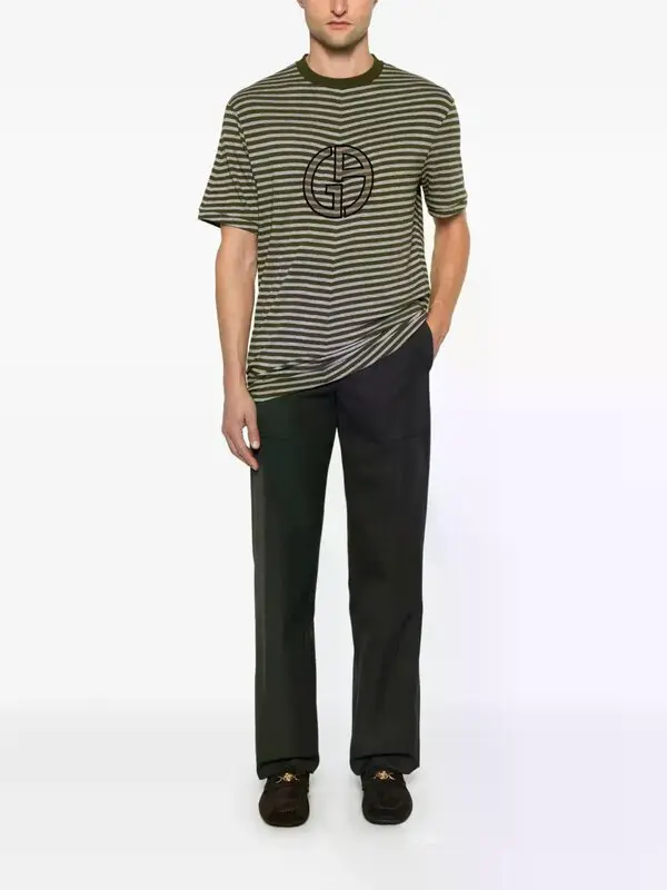 Giorgio Armani Flocked-logo T-shirt