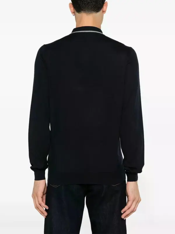 Fedeli Fine-knit Polo Shirt