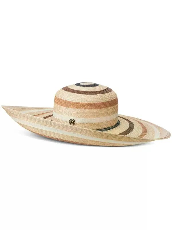 MAISON MICHEL Veronika Sun Hat - Neutrals