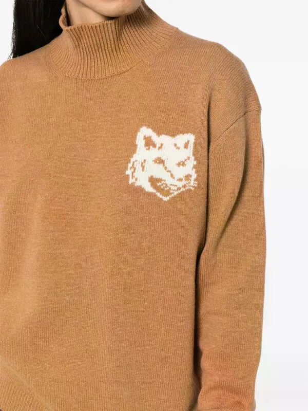 Maison Kitsuné Fox Head Intarsia Comfort Jumper
