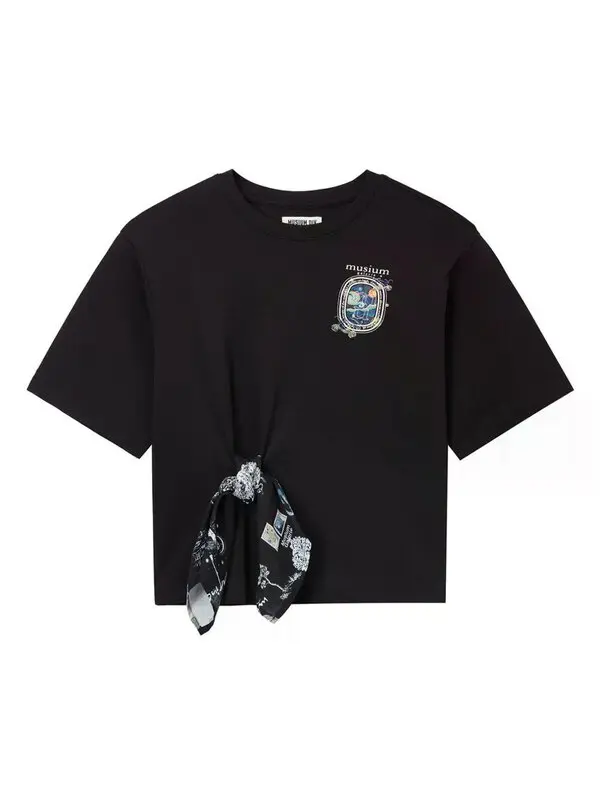 MUSIUM DIV. Logo-embroidered T-shirt