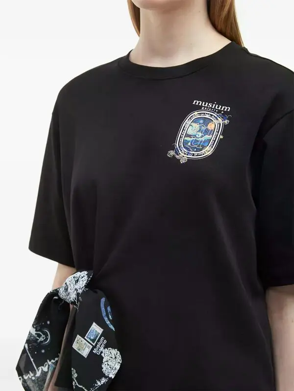 MUSIUM DIV. Logo-embroidered T-shirt