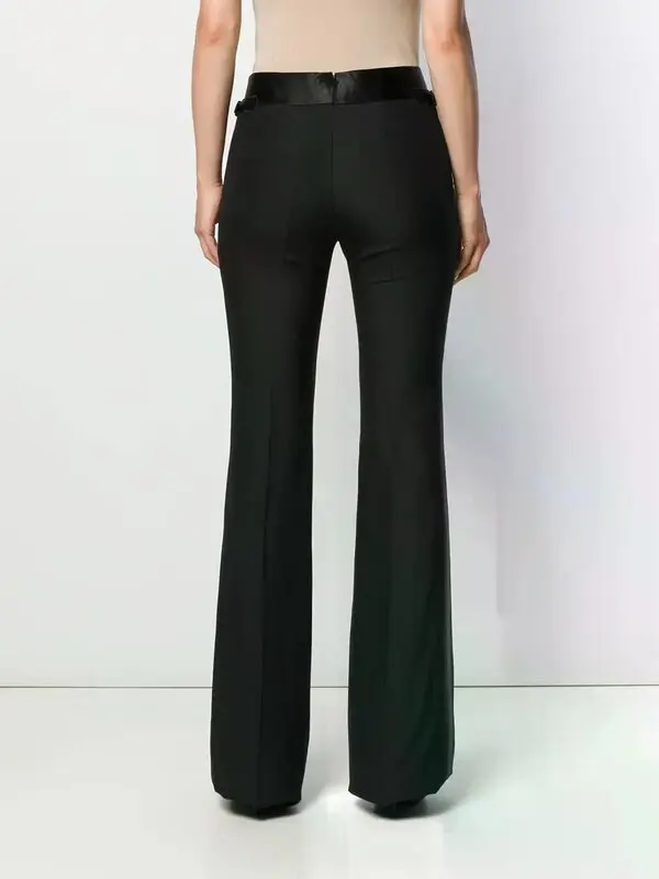 TOM FORD Flared Tailored Trousers - Black