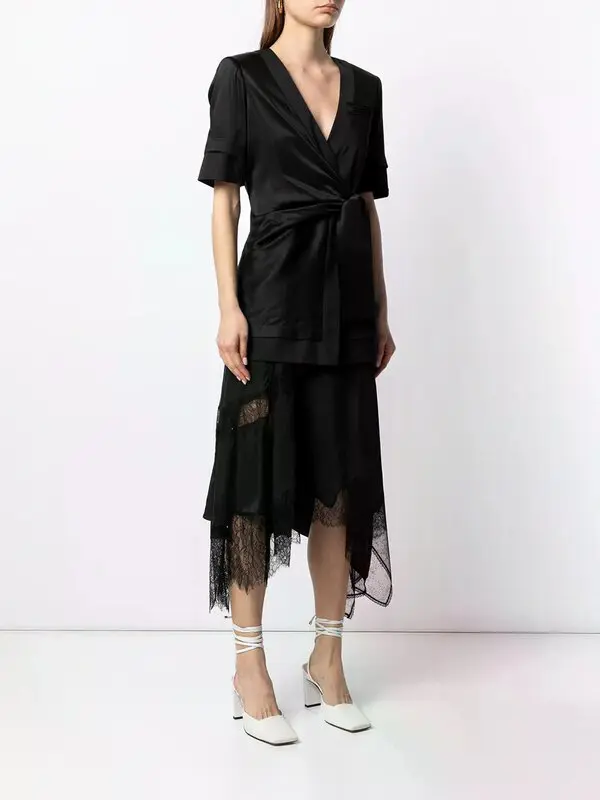 Goen.j Inside-out Short Wrap Blazer