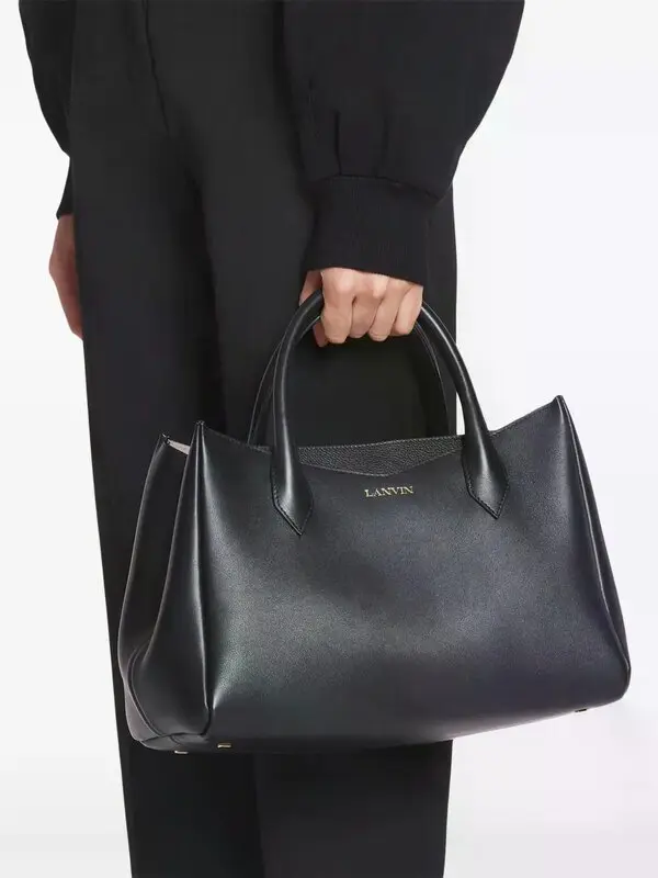 LANVIN Logo-stamp Tote Bag