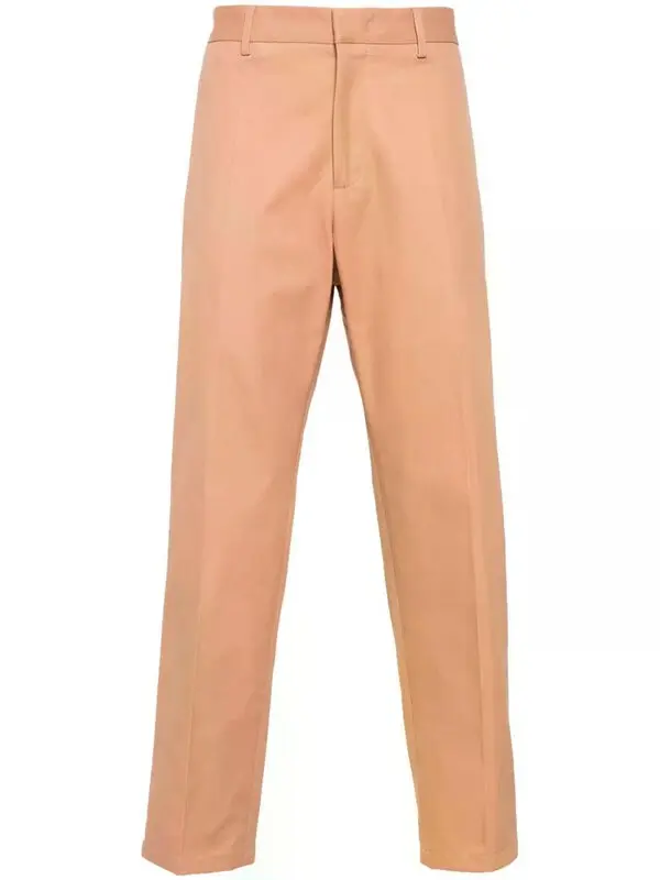 JIL SANDER Pressed-crease Cotton Trousers