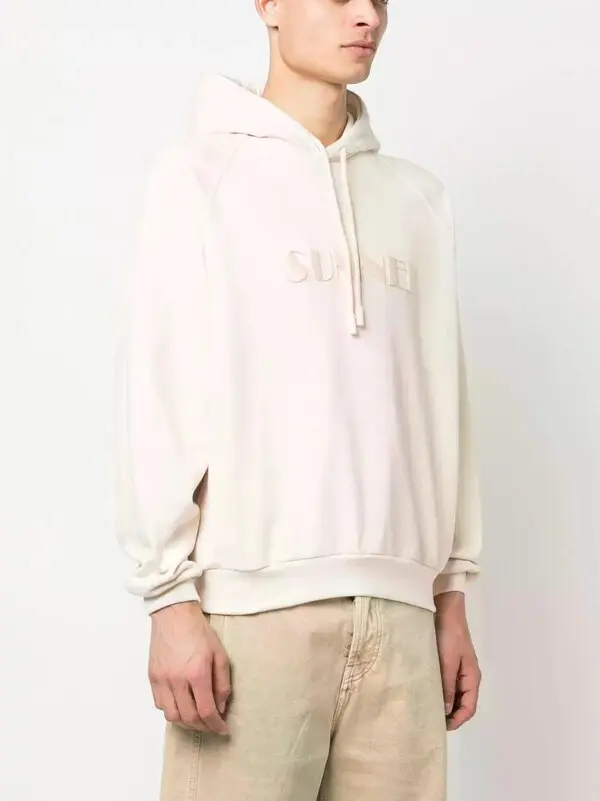 Sunnei Embroidered-logo Cotton Hoodie