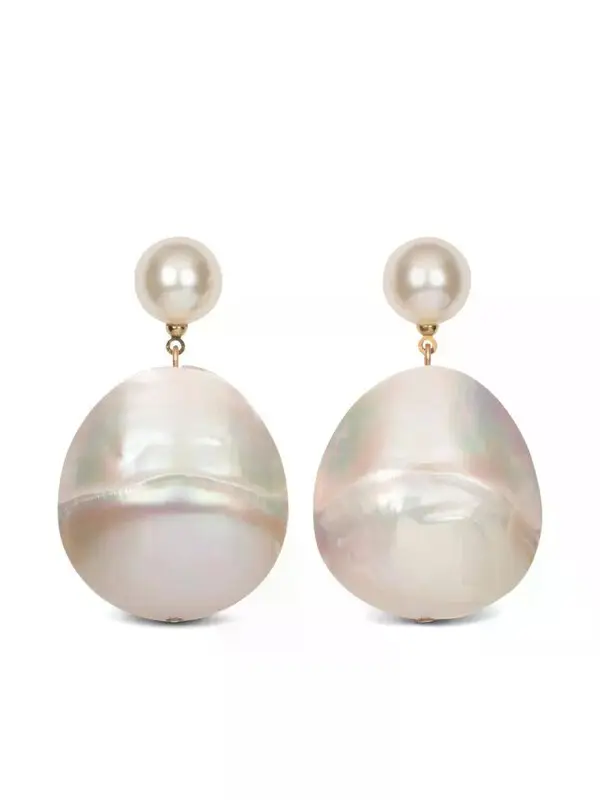 JENNIFER BEHR Nerine Pearl Earrings - Neutrals