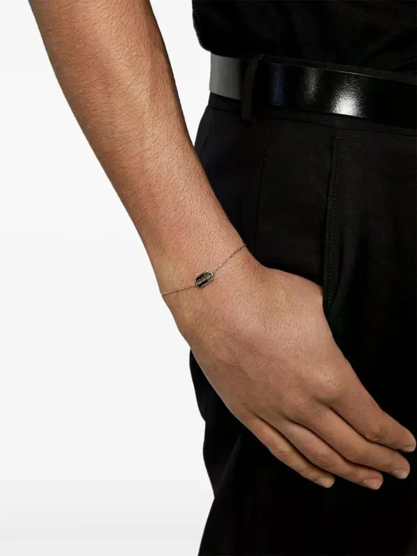 Mateo Sterling Mini Razor Blade Bracelet