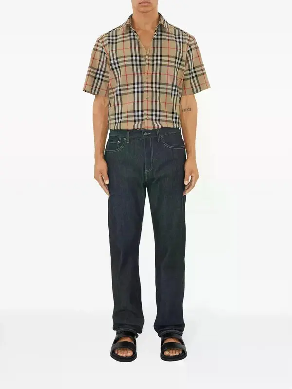 Burberry Vintage Check Pattern Cotton Shirt - Neutrals