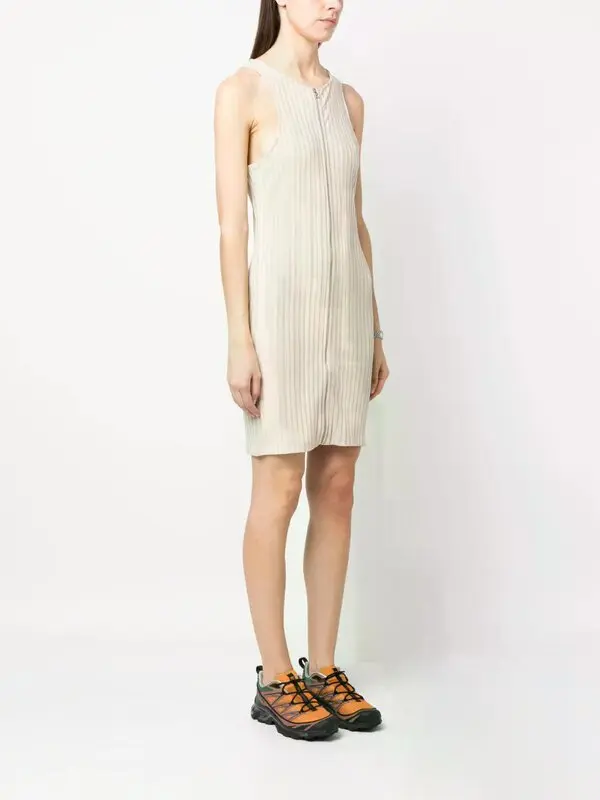 Calvin Klein Zip-up Ribbed Dress