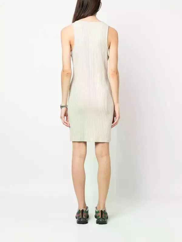 Calvin Klein Zip-up Ribbed Dress