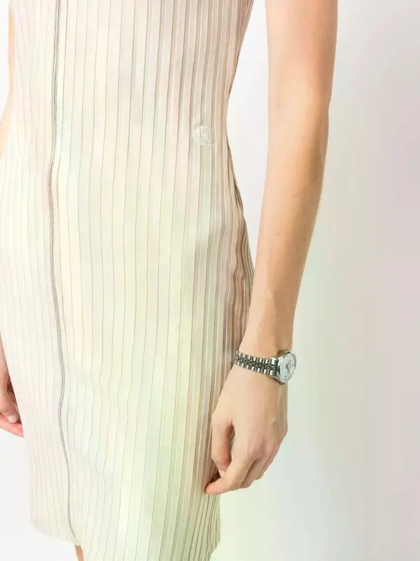 Calvin Klein Zip-up Ribbed Dress
