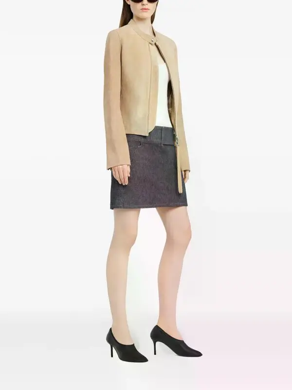 COURREGES Suede Jacket - Neutrals