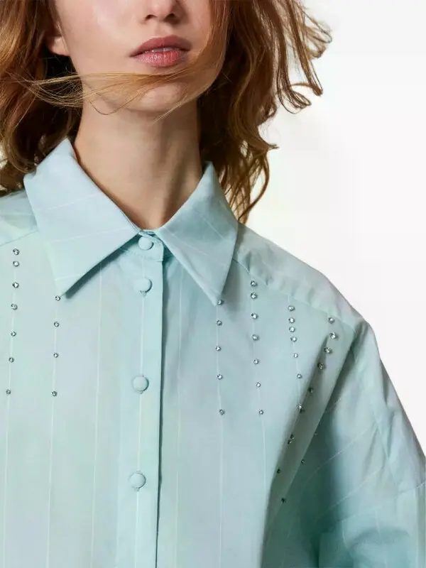 TWINSET Bezel Embroidery Poplin Shirt