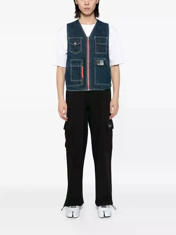 FIVE CM Logo-patch Cargo Track Pants