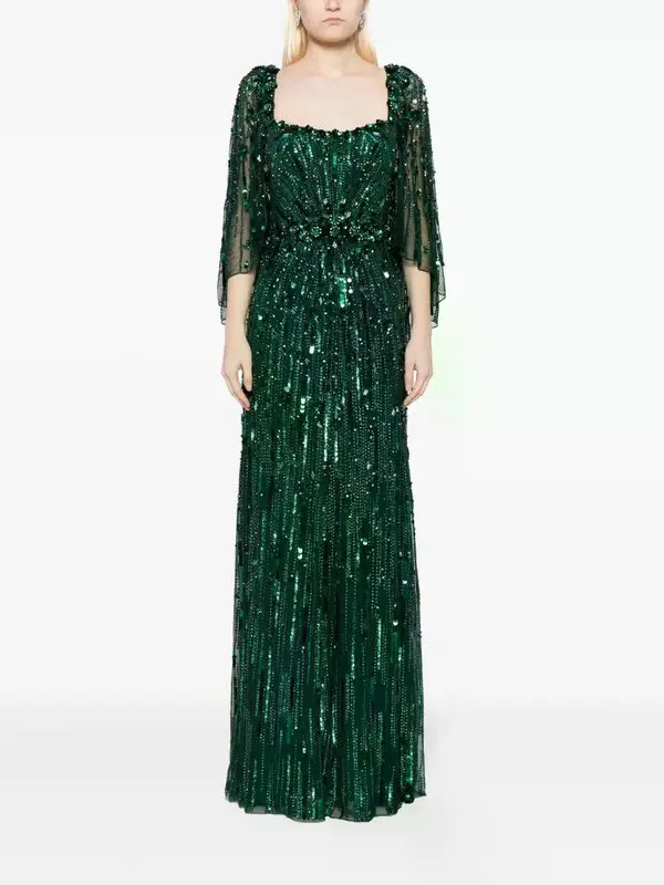 Jenny Packham Brightstar Sequin-embellished Gown