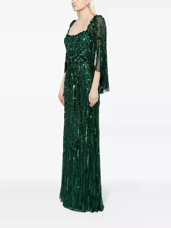Jenny Packham Brightstar Sequin-embellished Gown