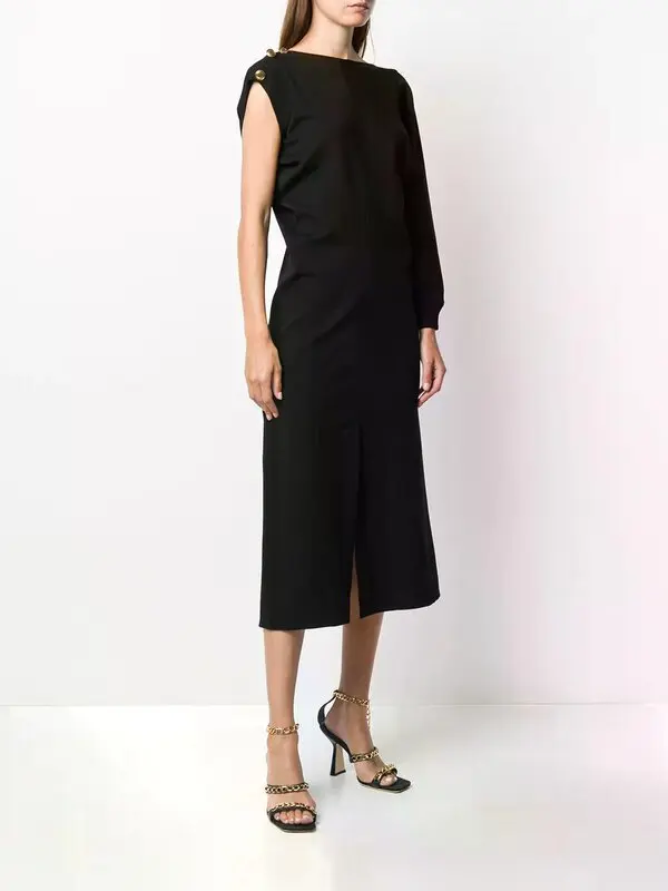 Givenchy Ribbed One-sleeve Dress