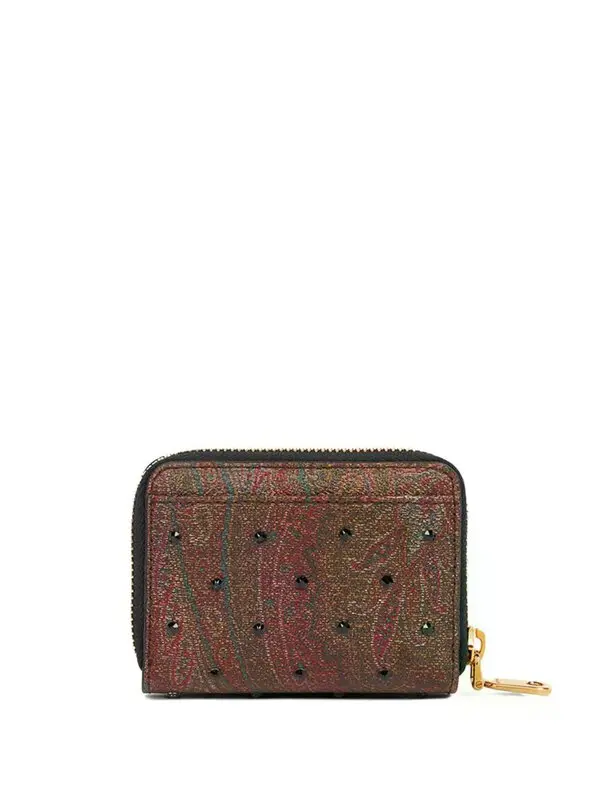 Etro Rhinestone Paisley Wallet