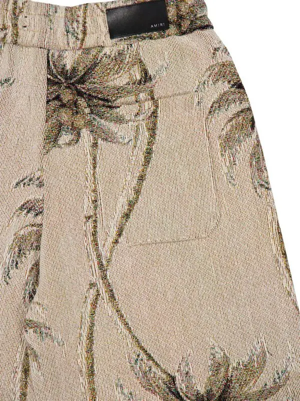 Amiri Twisted Palms Tapestry Shorts