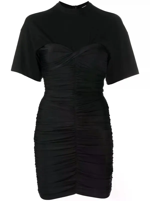 Alexander Wang Fitted Bodice T-shirt Dress - Black