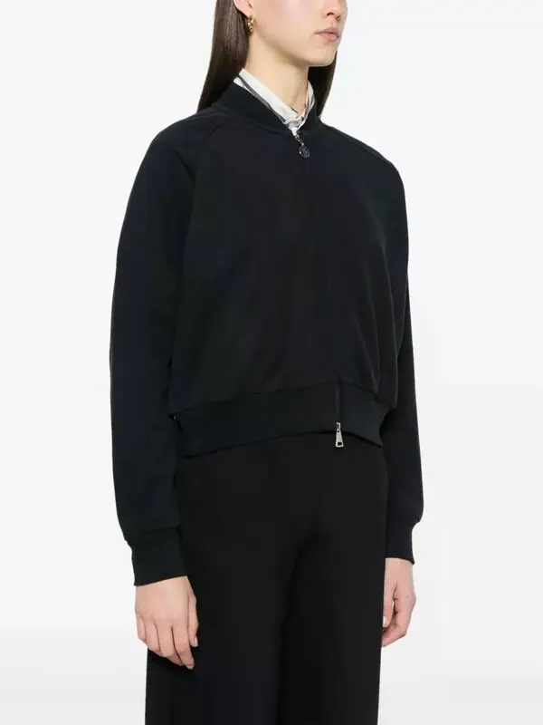 Moncler Cotton Bomber Jacket - Blue