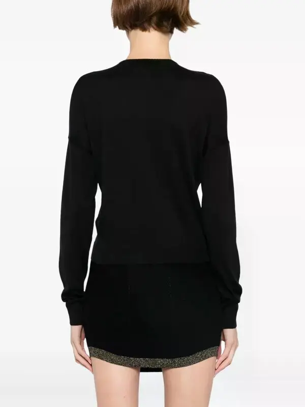 TOM FORD Polo Collar Drop-shoulder Top - Black