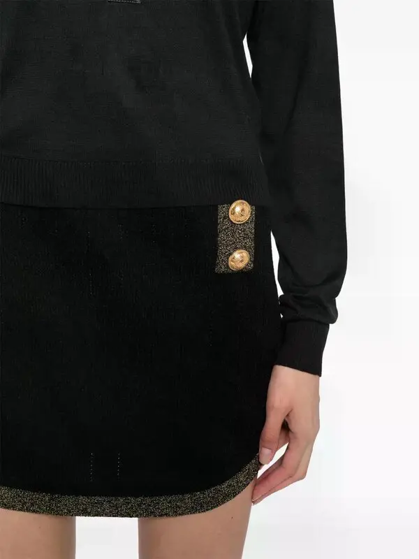 TOM FORD Polo Collar Drop-shoulder Top - Black