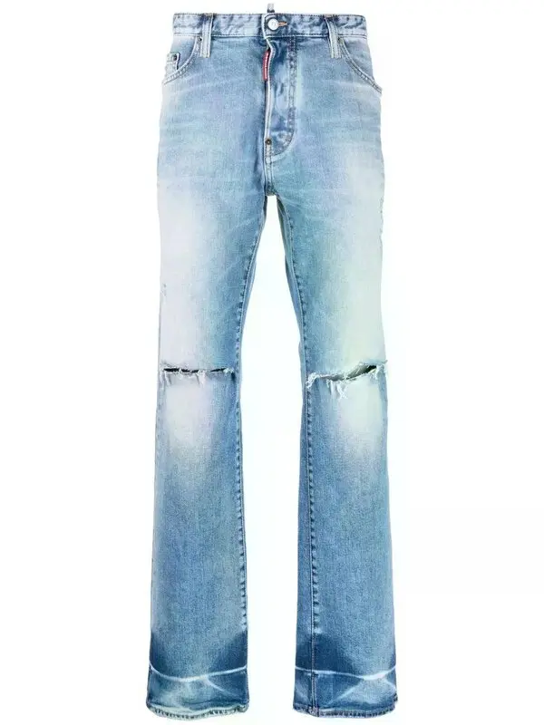 Dsquared2 Straight-leg Ripped Jeans