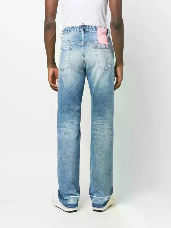 Dsquared2 Straight-leg Ripped Jeans