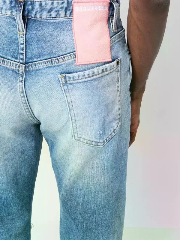 Dsquared2 Straight-leg Ripped Jeans
