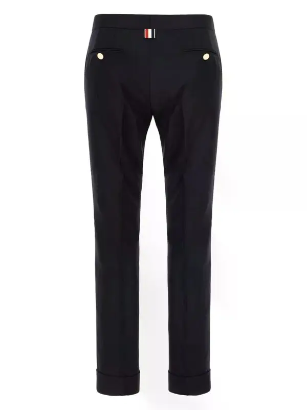Thom Browne Cropped Tailored Trousers - Blue