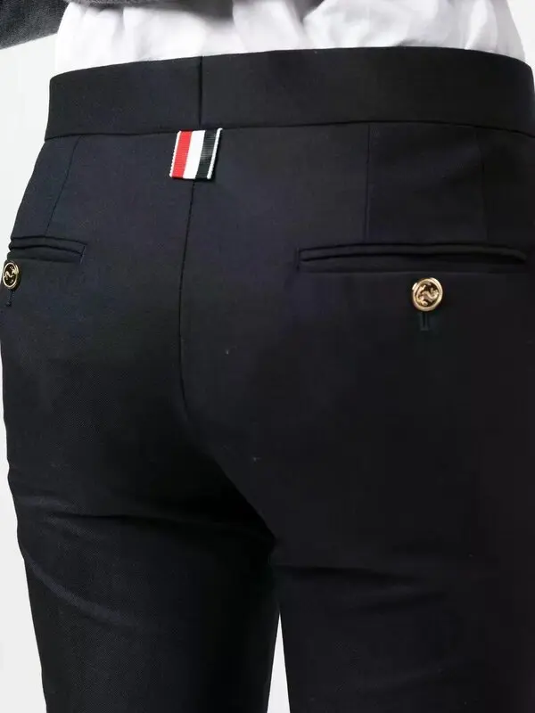 Thom Browne Cropped Tailored Trousers - Blue
