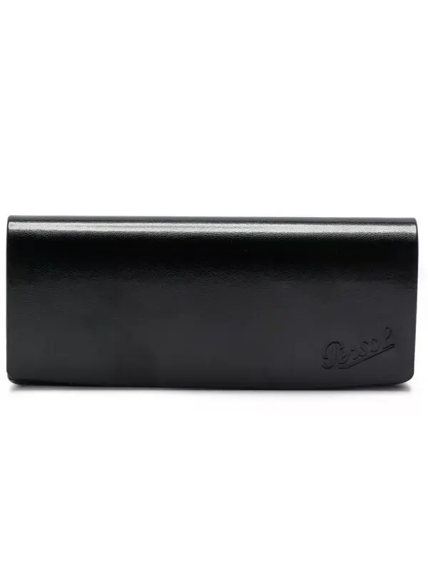 Persol Po3337v Logo-engraved Round-frame Glasses