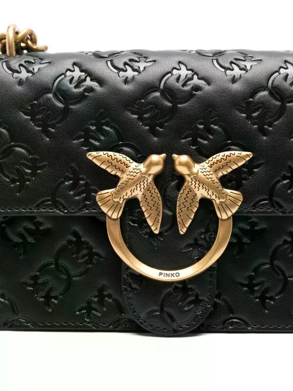 Pinko Mini Love One Crossbody Bag With Monogram Motif
