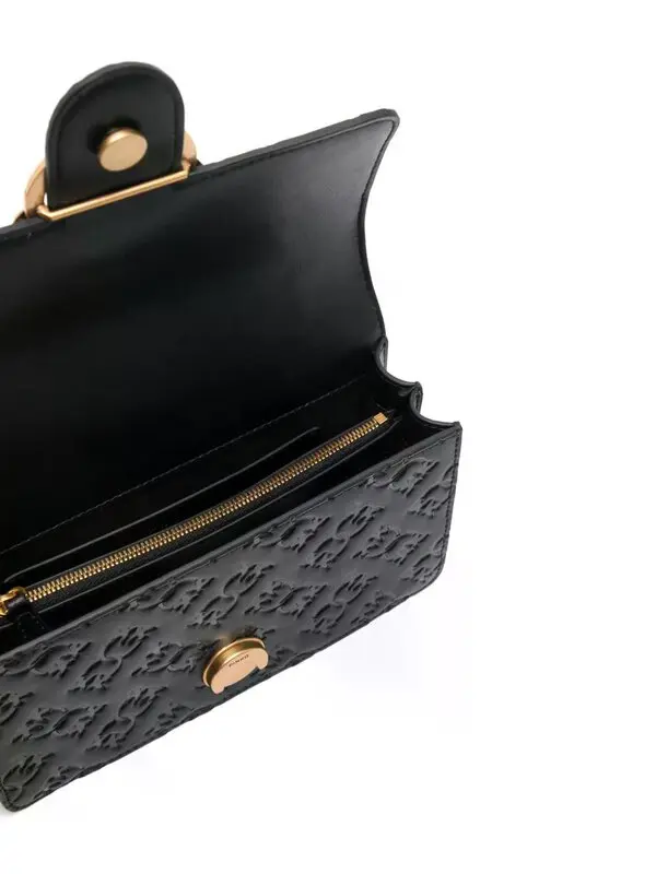 Pinko Mini Love One Crossbody Bag With Monogram Motif