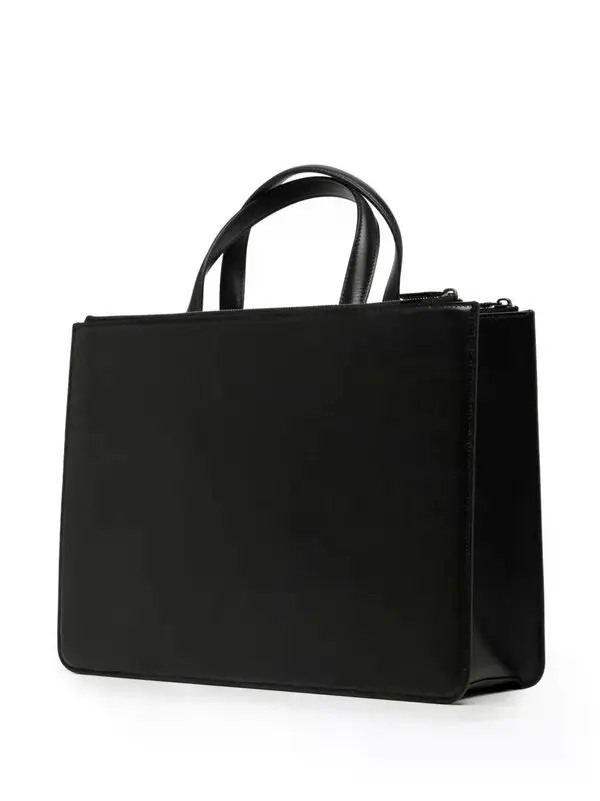 Valentino Garavani Vlogo Signature Leather Briefcase